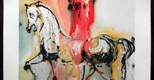 Salvador Dali Dalinean Horses at the Lockport Street Gallery