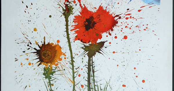Salvador Dali Spring Explosive poster at the Lockport Street Gallery